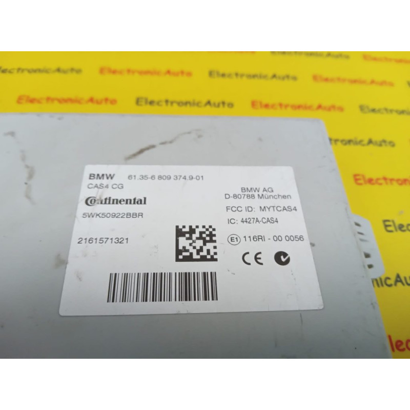 Calculator Confort BMW CAS4 CG 61356809374, 5WK50922BBR